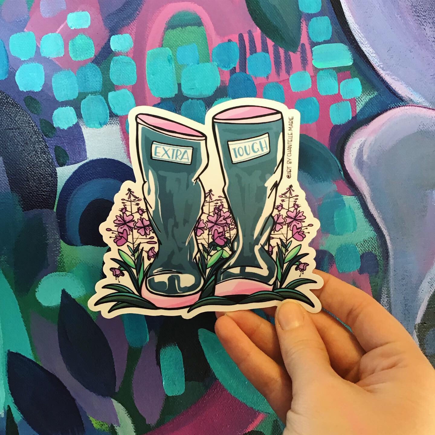 Extra Tough Fireweed Sticker - 3" or 5" | Art By Chantelle Marie